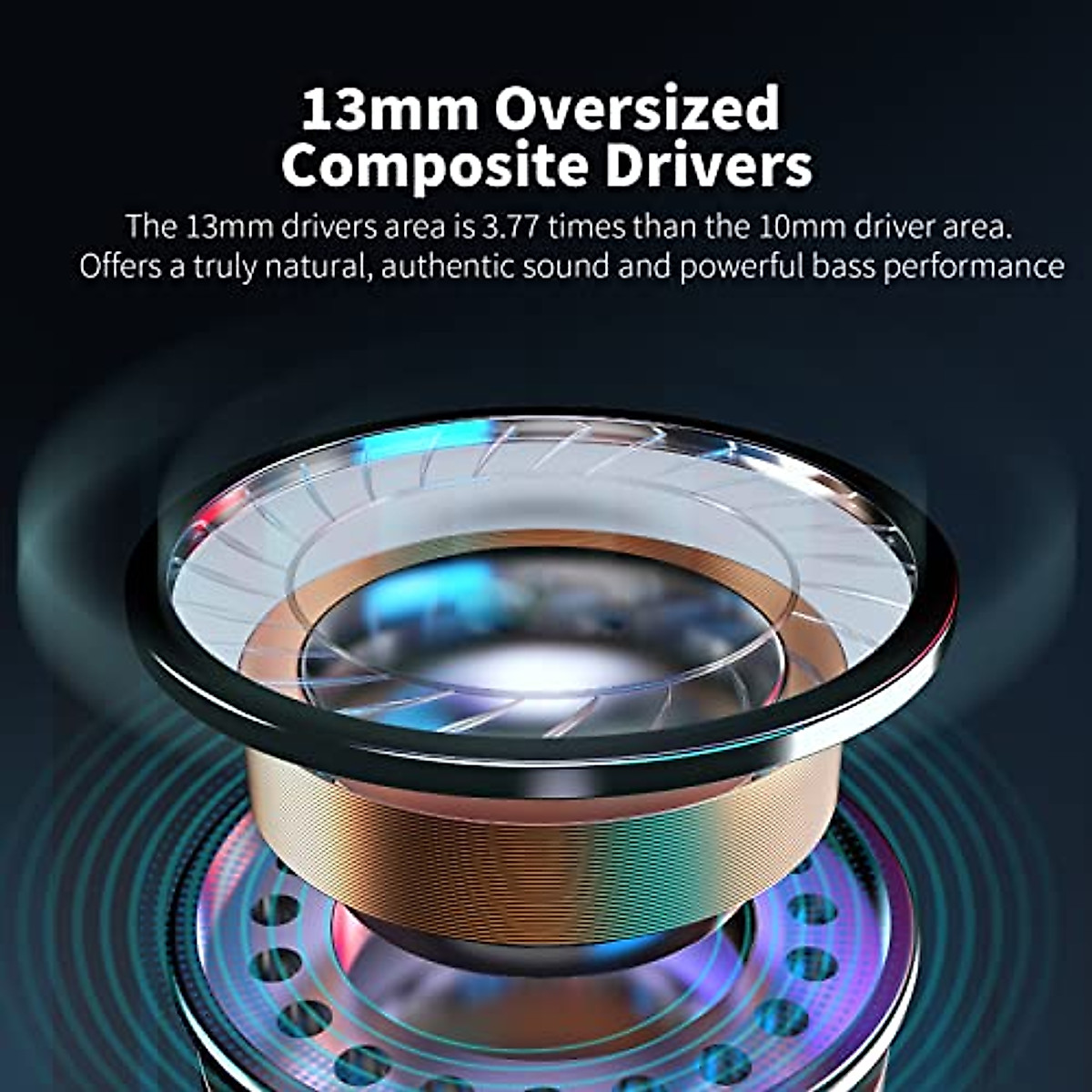 Wireless Earbuds, Bluetooth 5.3 Earbuds 36H Playtime with LED Power Display Charging Case Premium Sound Bluetooth Headphones Built-in Mic Crystal-Clear Calls Earphones for Workout/Home/Office