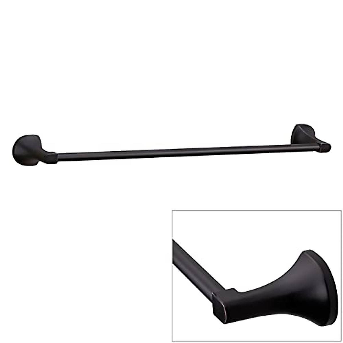 Bennington Seabrook 24-in. Towel Bar Holder Rack Bathroom Hardware Bath Accessory, Oil Rubbed Bronze
