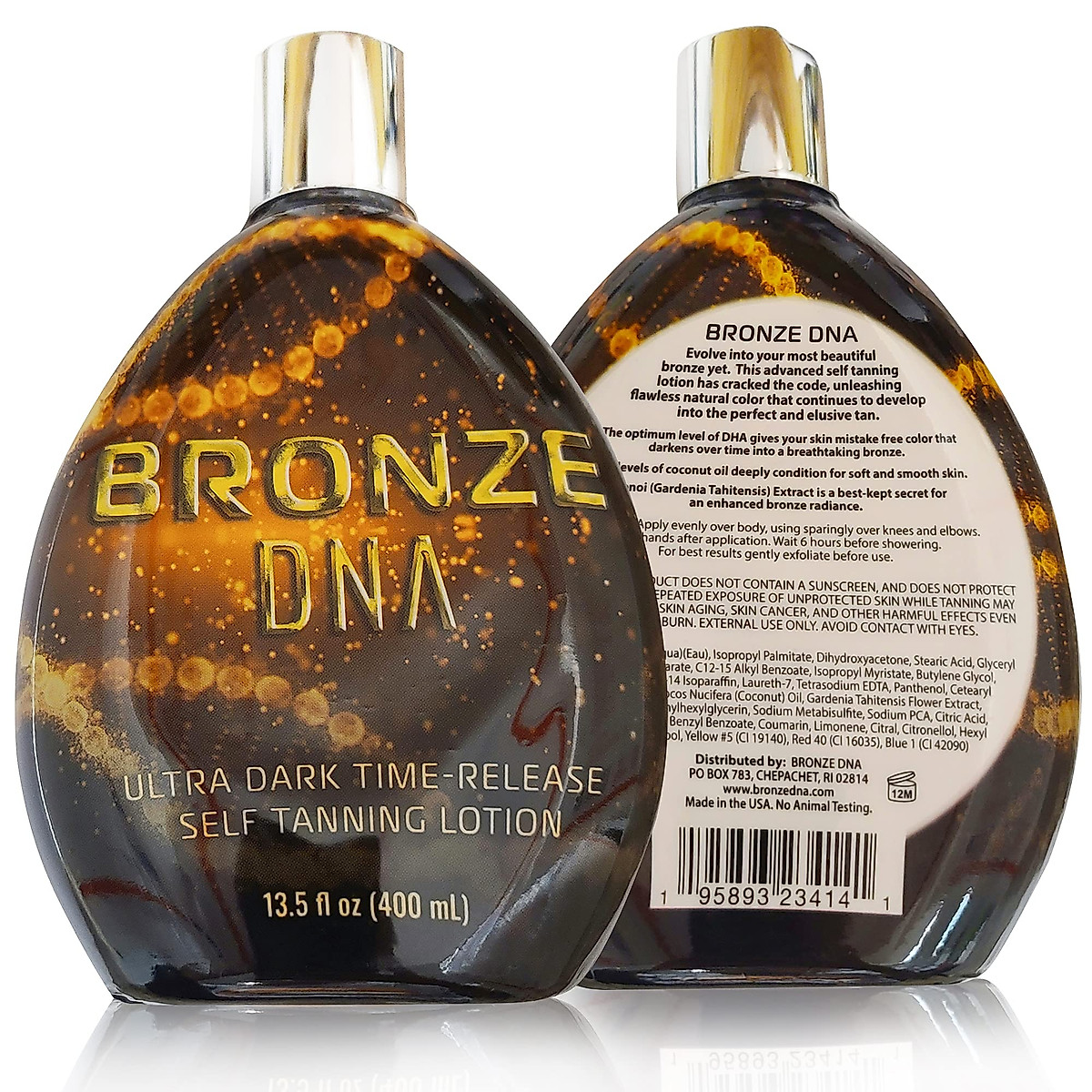 Bronze DNA Natural Sunless Self Tanner Lotion – Sunless Self Tanner for Women and Men – The Gradual Self Tanner for Light, Medium & Dark Tans – XL 13.5 Oz Bottle - Physics Color