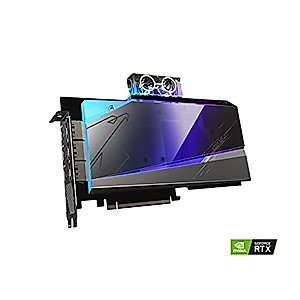 GIGABYTE AORUS GeForce RTX 3080 Ti Xtreme WATERFORCE WB 12G Graphics Card, Waterforce Water Block Cooling System, 12GB 384-bit GDDR6X, GV-N308TAORUSX WB-12GD Video Card