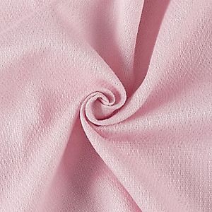 Little Pipers Deluxe 100% Natural Cotton Birdseye Cloth Diapers for Babies - Absorbent Cloth Diapers Burp Cloths - Pink - 6 Pack