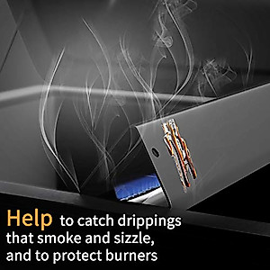 X Home 17-Inch Heavier Flavorizer Bars Replacement for Weber Genesis II E-310 E-315 S-335, Genesis II/LX 300 Series (2017 and Newer) Grill Parts, Porcelain-enameled, 5-Pack