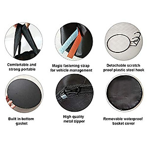 WOOPOWER Front Carrying Bag Basket for Electric Scooter Soft Tiller Basket Storage Hanging Pouch Front Carry Organizer for Most Scooter