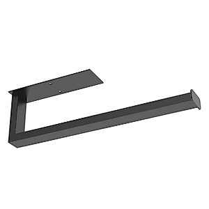 WZKALY Paper Towel Holder, SUS304 Stainless Steel Under Cabinet Paper Towel Bar, Self Adhesive or Wall Mount, Paper Towel Roll Rack for Kitchen and Bathroom (Black)