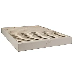 PlushBeds Orthopedic Foundation 7.5" Industry Standard Height | Sturdy Spruce Wood Frame |Wrapped in GOTS Certified Organic Cotton Fabric| Heat Treated| Greater Breathability & Durability| Queen