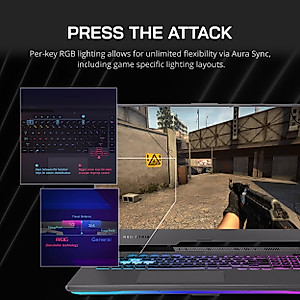 ASUS ROG Strix G17 17.3" WQHD 240Hz Gaming Laptop, AMD Ryzen 9 6900HX, GeForce RTX 3070Ti, 32GB DDR5 RAM, 2TB SSD, Wi-Fi 6E, ROG Intelligent Cooling, Gray, Win 11 Pro, 128GB Hotface Extension Set