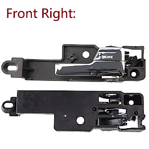 VYANYI Interior Door Handle (4PCS) Compatible with 2006-2012 Ford Fusion 2007-2012 Lincoln MKZ 2006 Lincoln Zephyr 2006-2011 Mercury Milan, for Front Rear Left Right Door