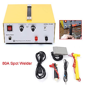 OCASAMI Jewelry Spot Welder, Spot Welding Machine Tool Jewelry Welder Kit | 80A Pulse Spot Welder with Foot Pedal for Jewelry Gold Silver Platinum | US Stock