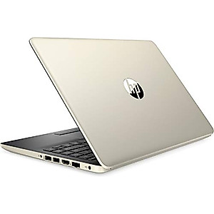 HP 14 Slim Laptop, 14" HD Display, Ryzen 3 3200U, AMD Radeon Vega 3 Graphics, 4GB, 128GB SSD, Pale Gold, 14-dk0024wm