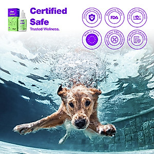 Ake® Dog Ear Cleaner Solution - Cat Ear Cleaner - Dog Ear Flush - Helps with Yeast, Wax, Dirt & Itchy Ear Canal - Dog Ear Wash - Otic Ear Solution for Dogs - Controlling Dog Ear Infections & Odor