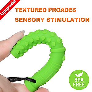 Chew Necklace, SLGOL 6 Pack Mace Chew Necklace for Sensory Kids, BPA Free, Food- Grade Silicone Oral Motor Aids chewelry Chewy Necklace Sensory for Autism, ADHD, Anxiety, or Other Special Needs