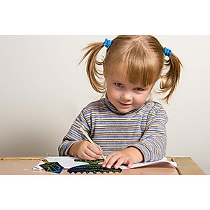 Rite Lite Chanukah Scratch Art, Perfect Hanukkah Gift for Kids, Hanukkah Art Kit, Hanukkah Accessories, Hanukkah Arts and Crafts Kit - Comes with 24 Menorah and Dreidel Cards!