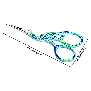 5 Pieces Stork Bird Scissors Embroidery Scissors 3.7 Inch Stainless Steel Tip Classic Stork Scissors Sewing Dressmaker Scissors Shears for Sewing, Craft, Art Work and Everyday Use