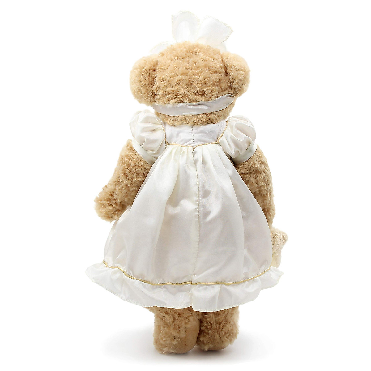 oitscute Teddy Bears Baby Cute Soft Plush Stuffed Animal Toy for Girl Women 16" (White Lace)