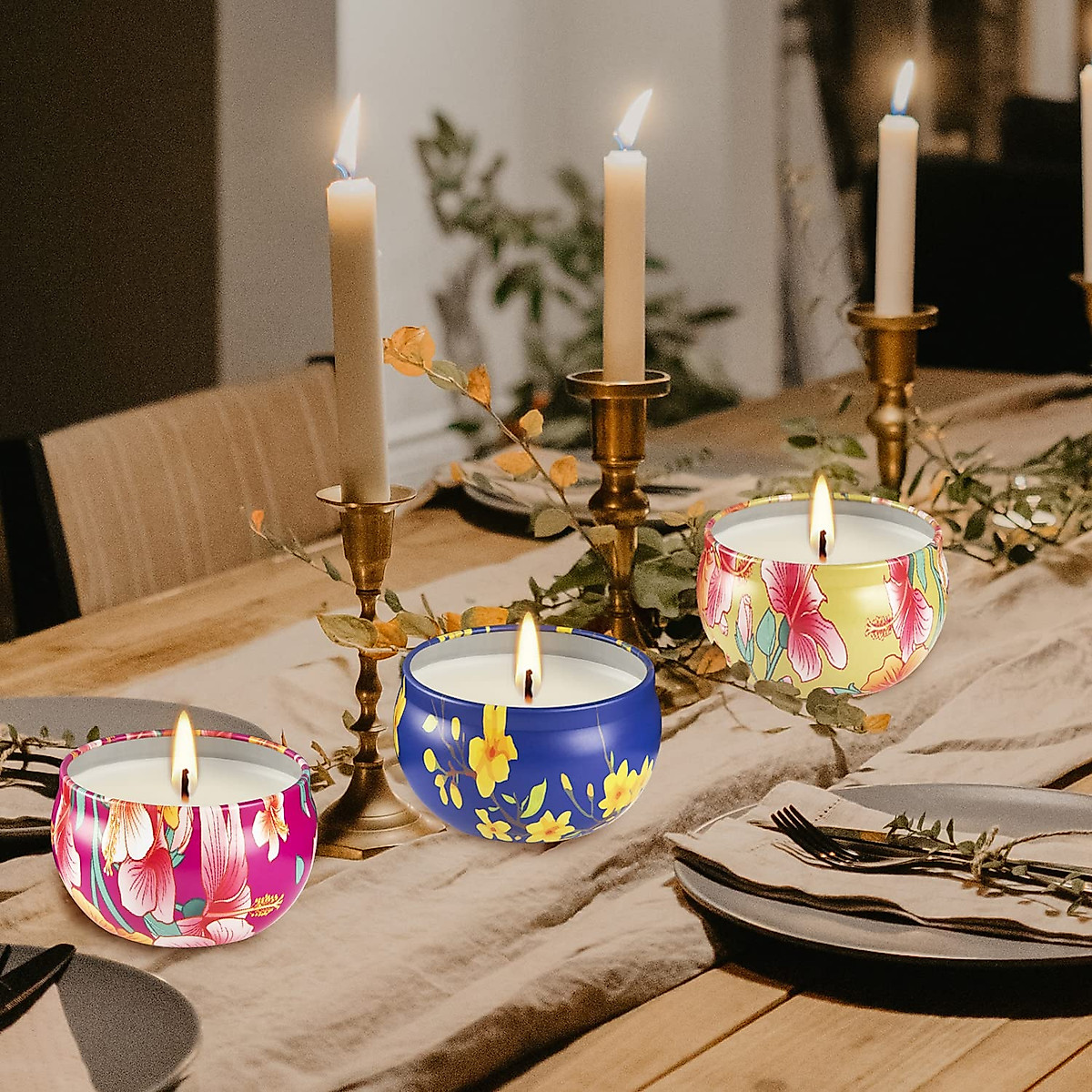 16 Pack Scented Candles, 2.5 oz Aromatherapy Candles for Home Scented, Natural Soy Portable Small Jar Candles Set for Travel, Spa, Bath, Yoga