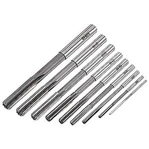 uxcell Chucking Reamer Set Lathe Machine Reamer Straight Flute Milling Cutter High Speed Steel H8 Tolerance (2mm 3mm 4mm 5mm 6mm 7mm 8mm 9mm 10mm) 9pcs