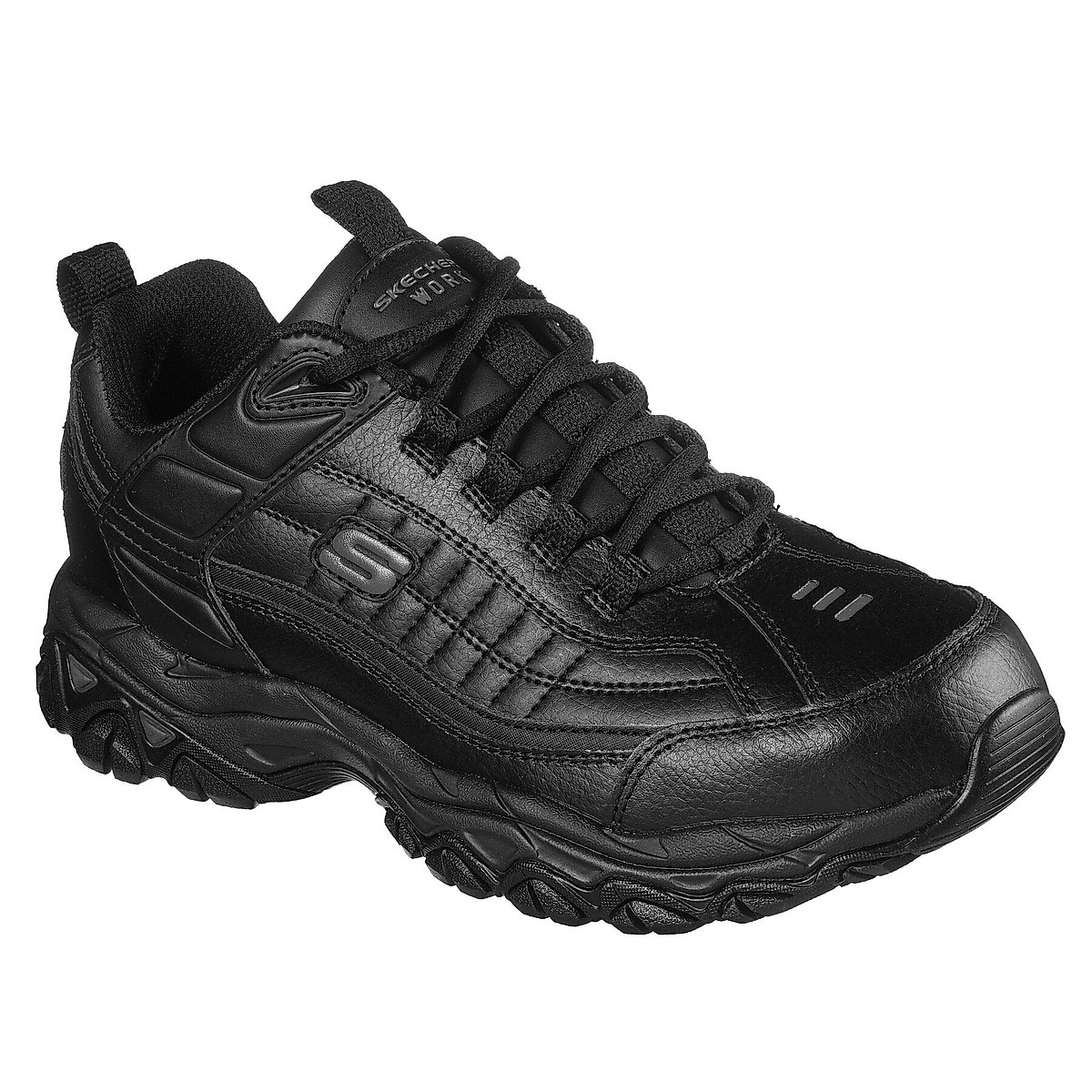 Skechers Men's Fambli Food Service Shoe, Black, 10.5 Wide
