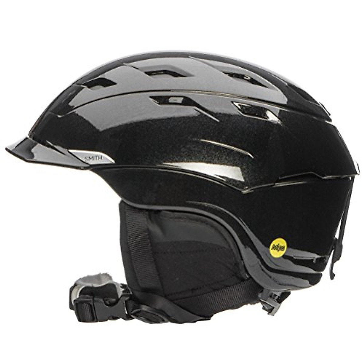 SMITH Optics Valence-MIPS Women's Ski Snowmobile Helmet (Pearl Black, Small)