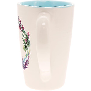 Pavilion - Mimi Inspire 17-ounce Cup, Floral Pattern Coffee Mug, Butterfly Coffee Cup, Spring Summer Kitchen Ideas, Mimi Gifts, Microwave & Dishwasher Safe, 1 Count, Cream