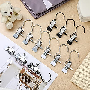 Rtteri 48 Pieces Boot Hangers Clips 360 Rotating Laundry Hooks Hanging Clamp Space Saving Clothes Pins Socks Towel Clips Portable Multifunctional Heavy Duty Clothespins Space Saving for Closet Jeans