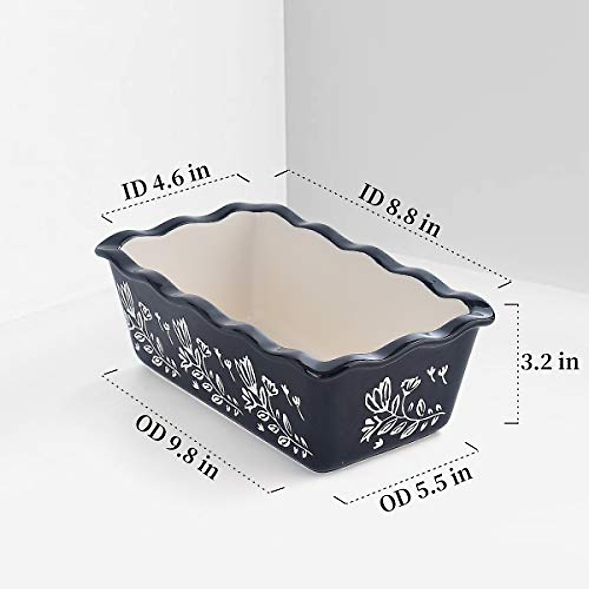 Wisenvoy Loaf Pan Bread Pan Ceramic Loaf Pans for Baking Bread Porcelain Bread Loaf Pan Nonstick Bread Pans for Baking