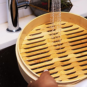 Joyce Chen Steamer, Bamboo, Tan