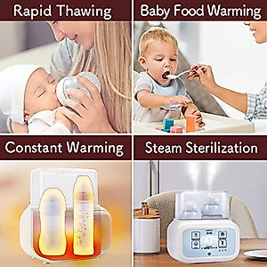 Baby Bottle Warmer Milk Pot LARUTAN 9in1 Baby Food Warmer (White)