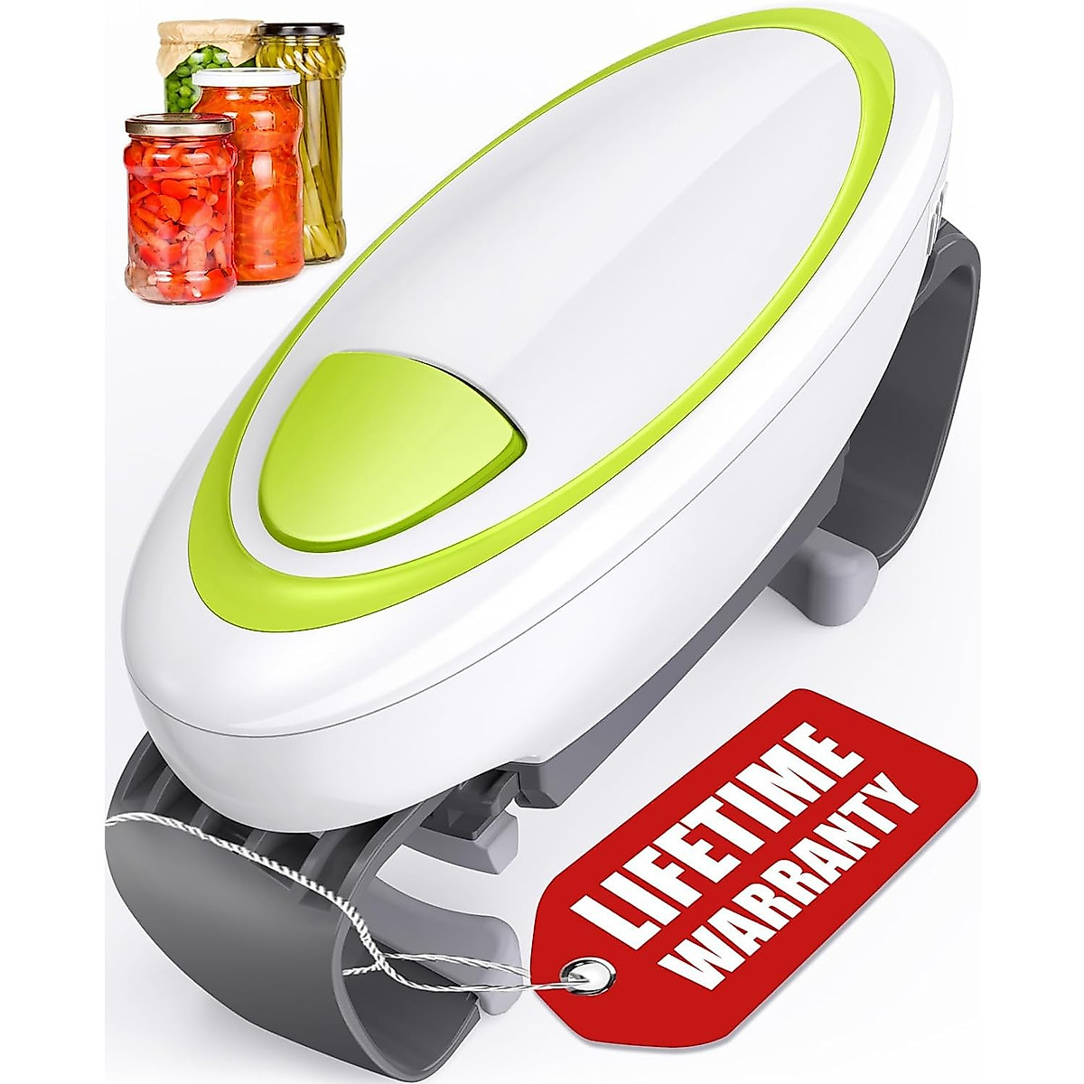 Electric Jar Opener for Weak Hands, Automatic Jar Opener for Seniors with Arthritis, Strong Tough & Easy One Touch Bottle Opener for Arthritic Hands