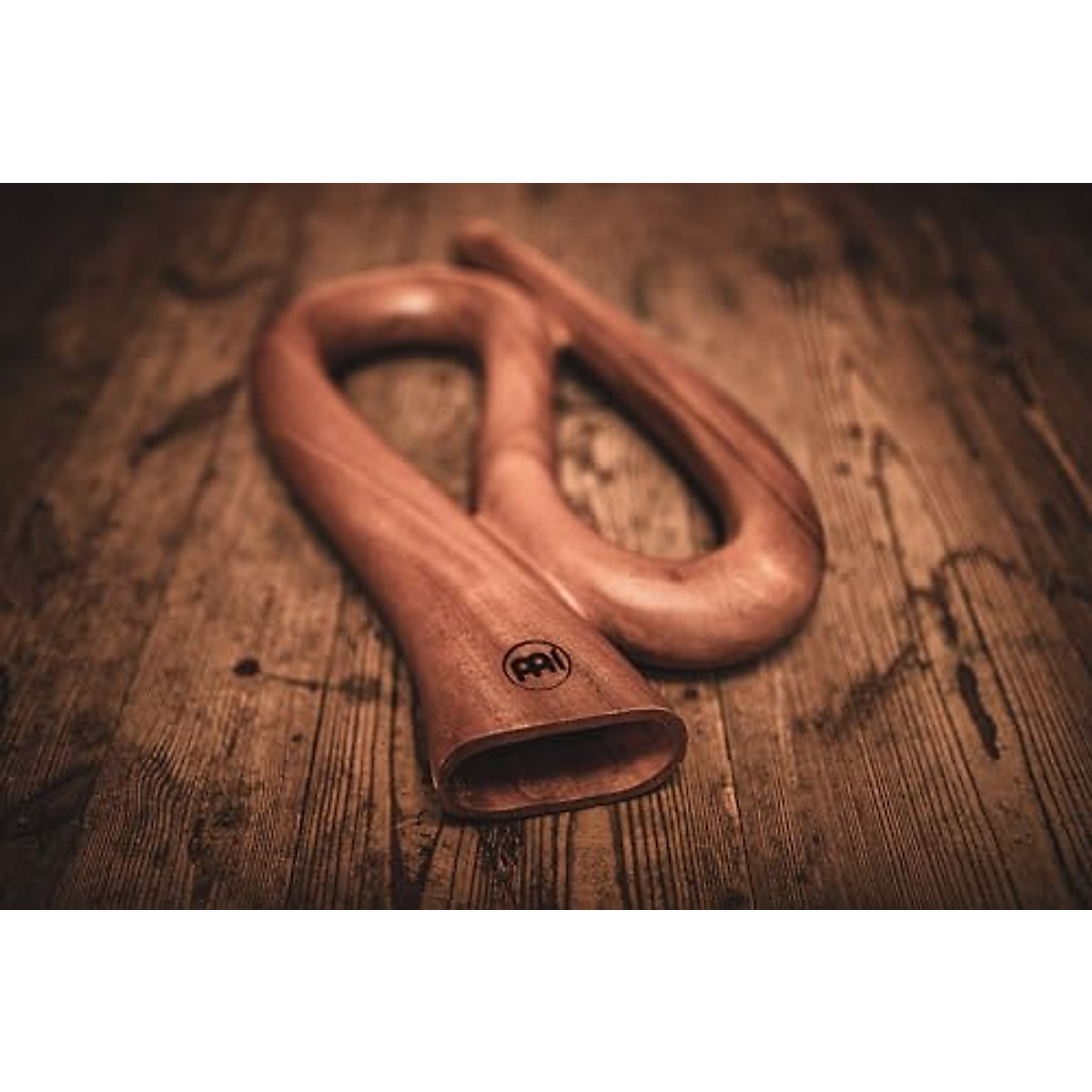 S-shaped Professional Didgeridoo for Meditation, Sound Healing Therapy, Yoga and Circular Breathing — NOT MADE IN CHINA — Mahogany Wood, 2-YEAR WARRANTY