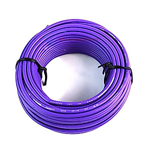 Best Connections Audiopipe Copper Clad Stranded Car Audio Primary Remote Wire (14 Gauge 50', Purple)