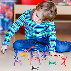 40 Pcs Magnet Mini Man Fridge Magnets Cute Rubber Men Refrigerator Magnet Set Colorful Flexible Humanoid Magnets Magnetic Toy Characters Fidget Toy for Art Crafts Fun Office