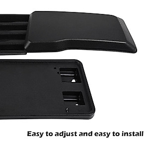 G-PLUS Front Bumper + License Plate Bracket Mount Fascia Cover Compatible with Ford F150 2015-2017 Replacement FL3Z-17E810-AA & FL3Z-17A385-A