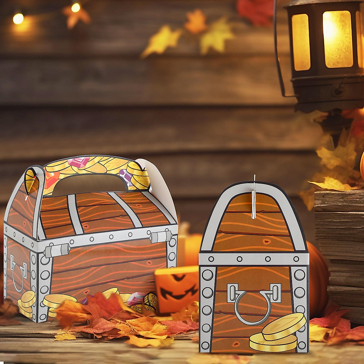 Adorox 12 Treasure Chest Treat Boxes Pirate Birthday Party Favor Goodies