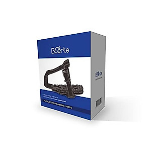 Boerte Peloton Bike & Peloton Bike+ Pedals Compatible Toe Cage Adapters - Convert Look Delta Pedals on Indoor Exercise Bike to Toe Cages and Straps - Ride with Regular Shoes