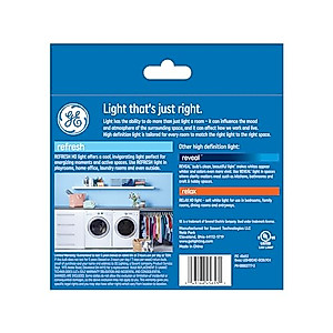 GE Refresh LED Light Bulbs, 40W, Daylight Candle Lights, Clear Decorative Light Bulbs, Small Base (4 Pack)