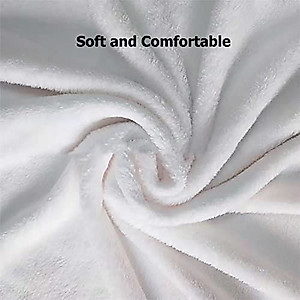 Cute Large Green Leaf Plush Blanket, Soft and Comfortable Novelty Blanket, Flowers Botanical Leaves Pattern Throw Blanket for Bedroom Living Rooms Sofa Camping Bed Blanket