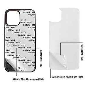 G HEAT-GOO 5PCS Sublimation Phone Case for iPhone 12 Pro Max 6.7 Inch Sublimation Blanks Printable Blank Phone Cases Customized Phone Covers for DIY