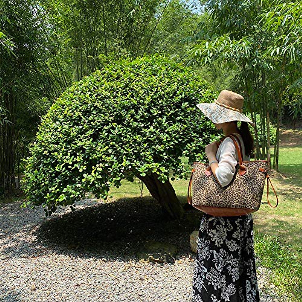 Leopard Tote Handbag Oversize Women Weekend Beach Bags Market Grocery & Picnic Tote Bag with Pockets Zipper Gifts for Women (X-Large, Cheetah Print)