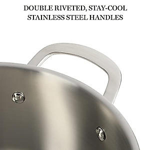 Martha Stewart Castelle 5-Quart 18/8 Stainless Steel Induction Safe Dutch Oven
