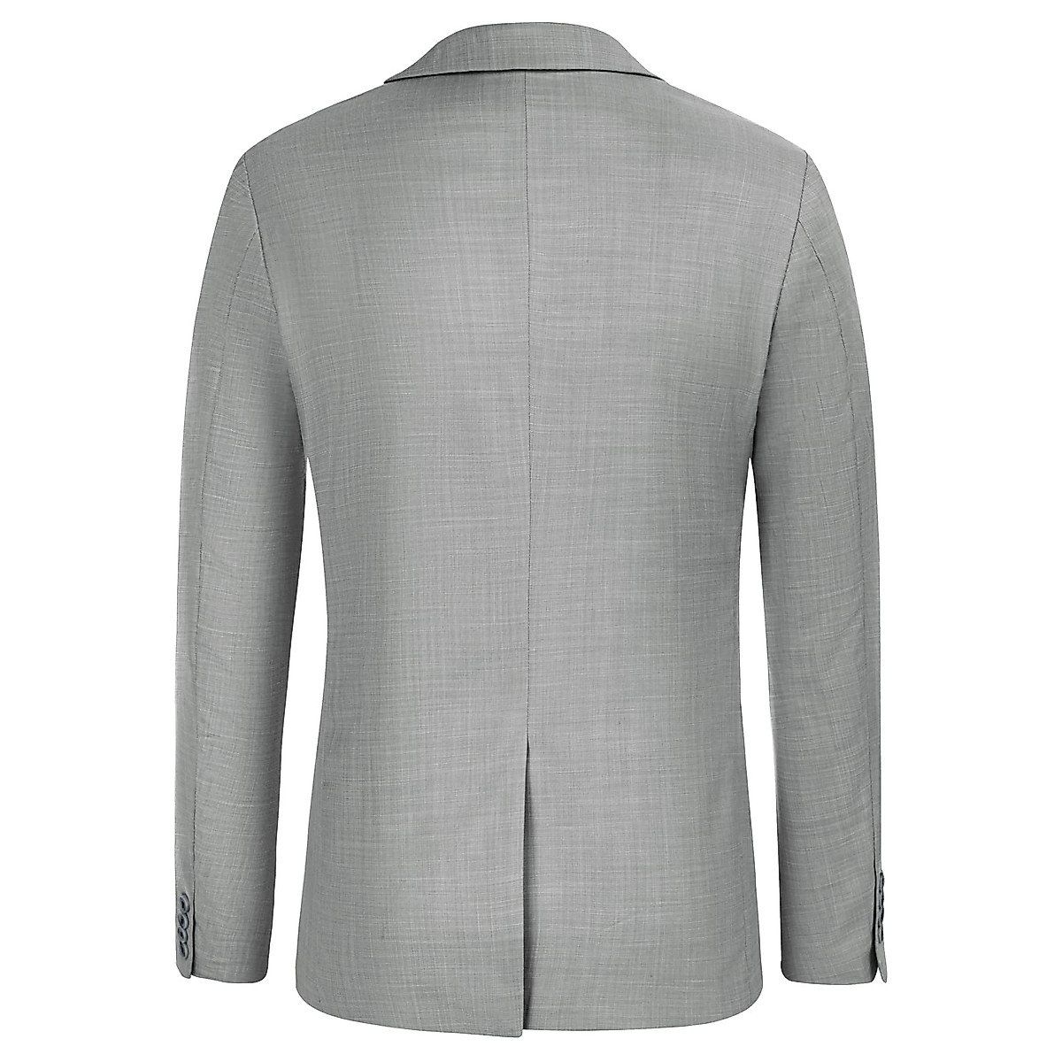Mens Slim Fit Sport Coat Casual Blazer 2 Button Business Notch Lapel Collar Suit Jacket for Work Grey XXL