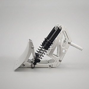 RXZIXYL RC Car Blade Snow Plow Metal Snow Shovel for 1/10 RC Crawler TRX4 TRX6 Axial SCX10 90046 03007 RGT 86100