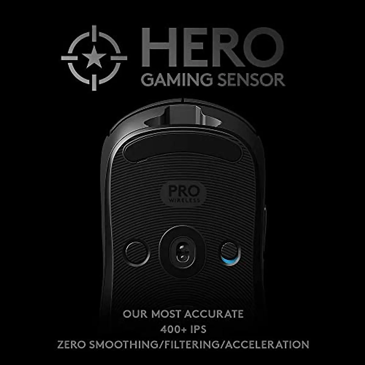Logitech G Pro Wireless Gaming Mouse with Esports Grade Performance, Ergonomic Ambidextrous, 4-8 Programmable Buttons, and HERO 25K Sensor (Renewed)