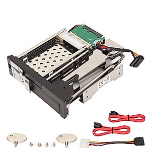 SATA Hard Drive Bays Dual Bay, Support SATA I/II/III, 6Gbps Speed, with Hot Swappable Function, Trayless Design for Quick Installation and Removal for 2.5 Inch 3.5 Inch SATA Hard Drives