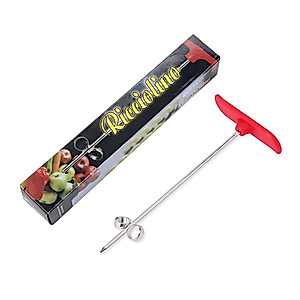 Latauar Stainless Steel Fruits & Vegetables Spiral Twist Knife - Manual Spiral Carving Cutter, Kitchen Tray Decoration Vegetable Knife Spiral Carving Tool, 1 Pack