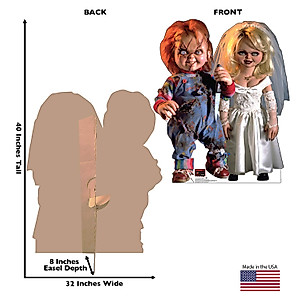 Cardboard People Advanced Graphics Chucky and His Bride Life Size Cardboard Cutout Standup - Bride of Chucky (1998 Film)