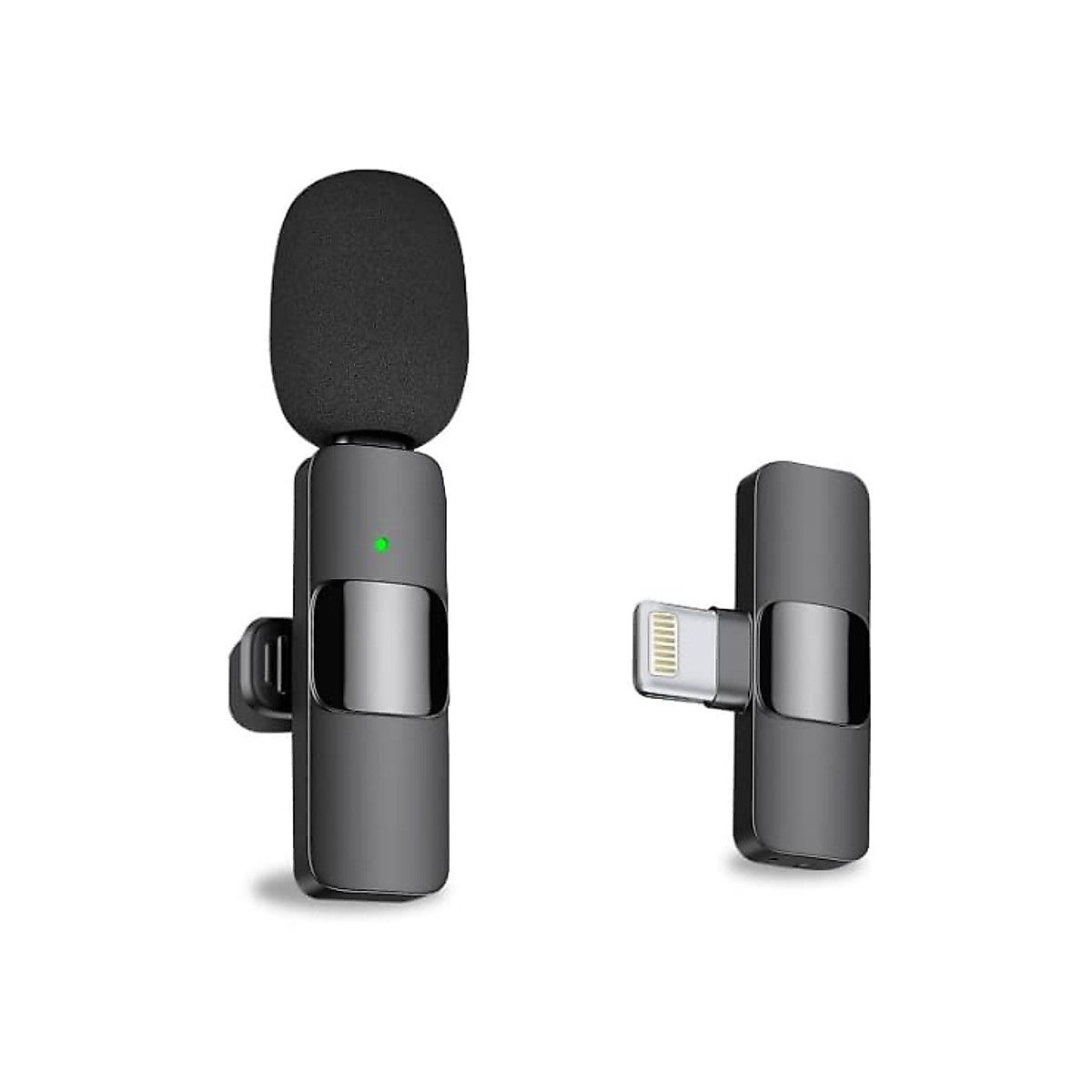 Milenbur - Professional Wireless Lavalier New Version 2022 Lapel Microphone for iPhone, iPad, Omnidirectional Condenser Recording Microphone for Interview, Videodift, Vlog YouTube Mini Microphone