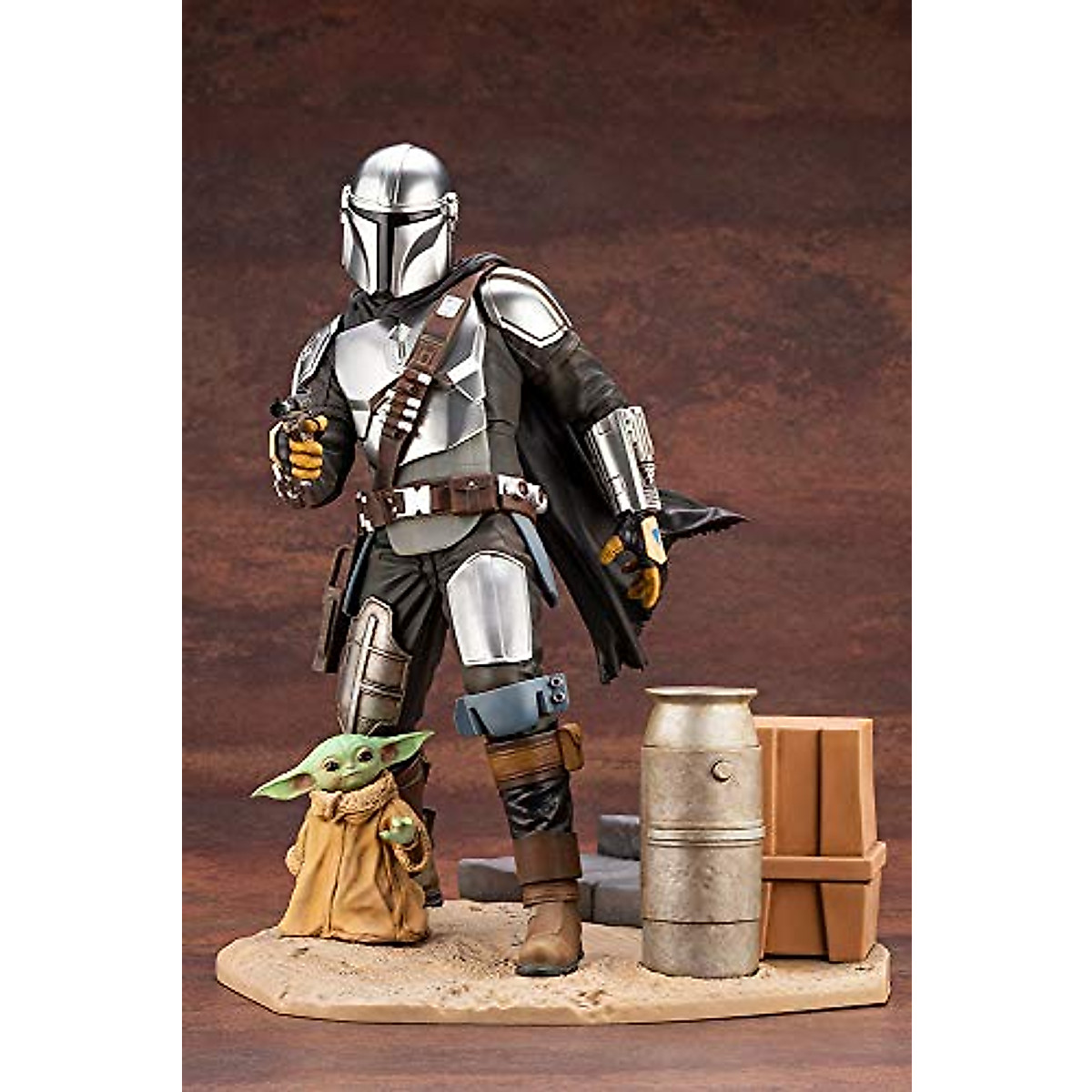Kotobukiya The Mandalorian & The Child ArtFX PVC Statue, Multicolor