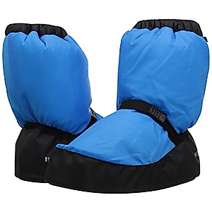 Bloch girls Bootie Warm Up Boot Slipper, Fluorescent Blu, Medium Little Kid US