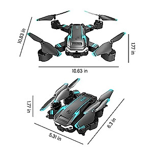 Drone with HD Dual Camera- FPV Camera Drones with Carrying Case, Foldable Drone Remote Control Gifts RC Quadcopter for Boys Girls- Headless Mode, O𝚗e Key Start, Speed Adjustment