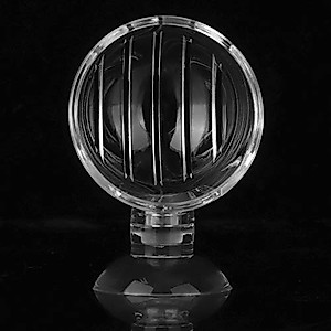 Aquarium Red Worm Fish Feeder Transparent Suction Cup Fish Tank Feeding Cup Food Container for Feeding Shrimp Fish(Acrylic Crack Cup)